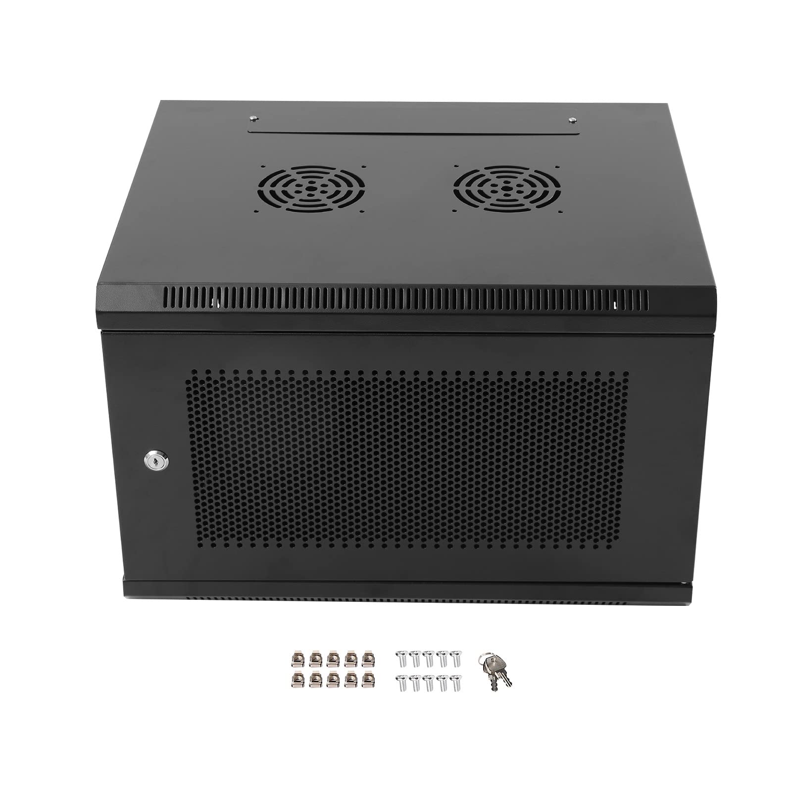 Amazon.com: 6U Wall Mount Server Cabinet Network Rack Vented Enclosure ...