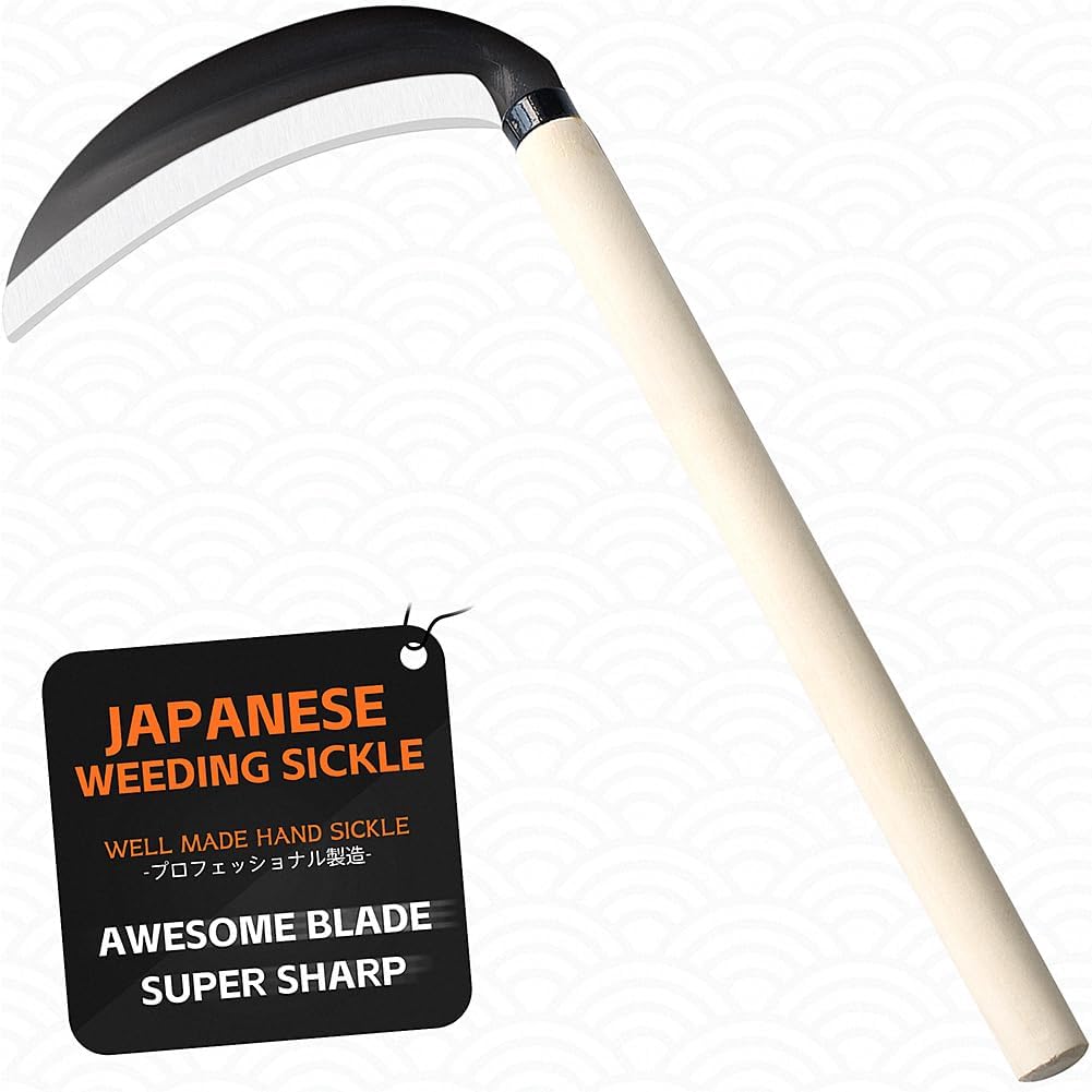 Amazon.com : ZOOM.LZ Japanese Weeding Sickle Garden Tool,Manual Hand ...