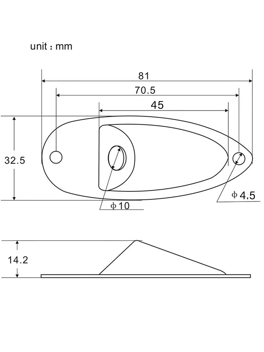 Snapklik.com : Boat Style 1/4" Loaded Guitar Output Jack Socket Plate ...
