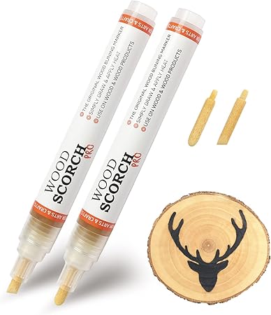 Amazon.com : SUIUBUY Wood Burning Pen Tool - 2 PCS Scorch Pen Marker ...
