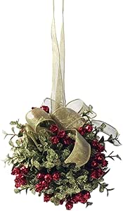 Amazon.com: Ganz Mistletoe Door Kiss Ball (KK16) : Home & Kitchen
