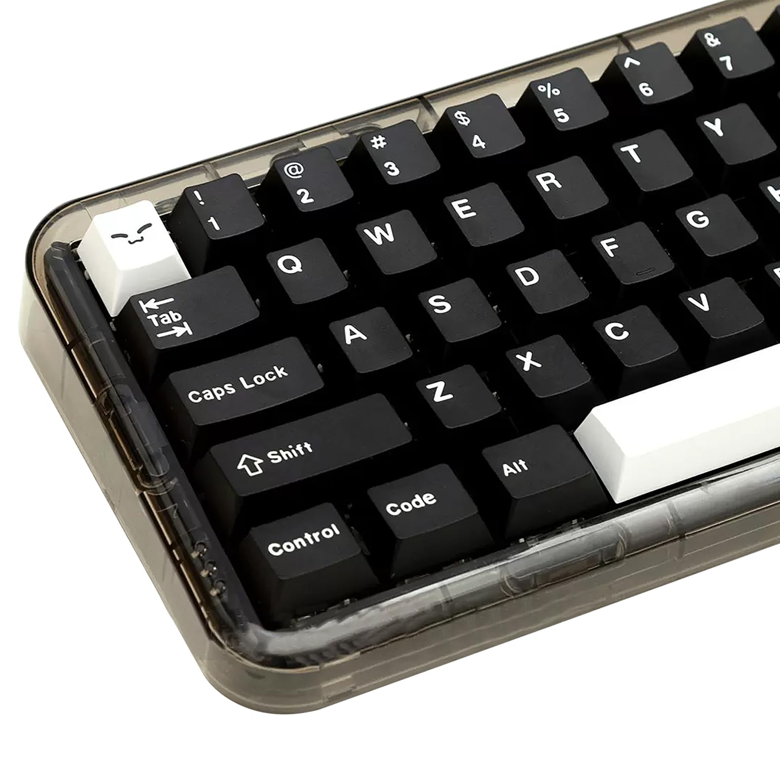 Amazon.com: JOLINTAL 173 Keys White on Black Keycaps Set, PBT Cherry ...