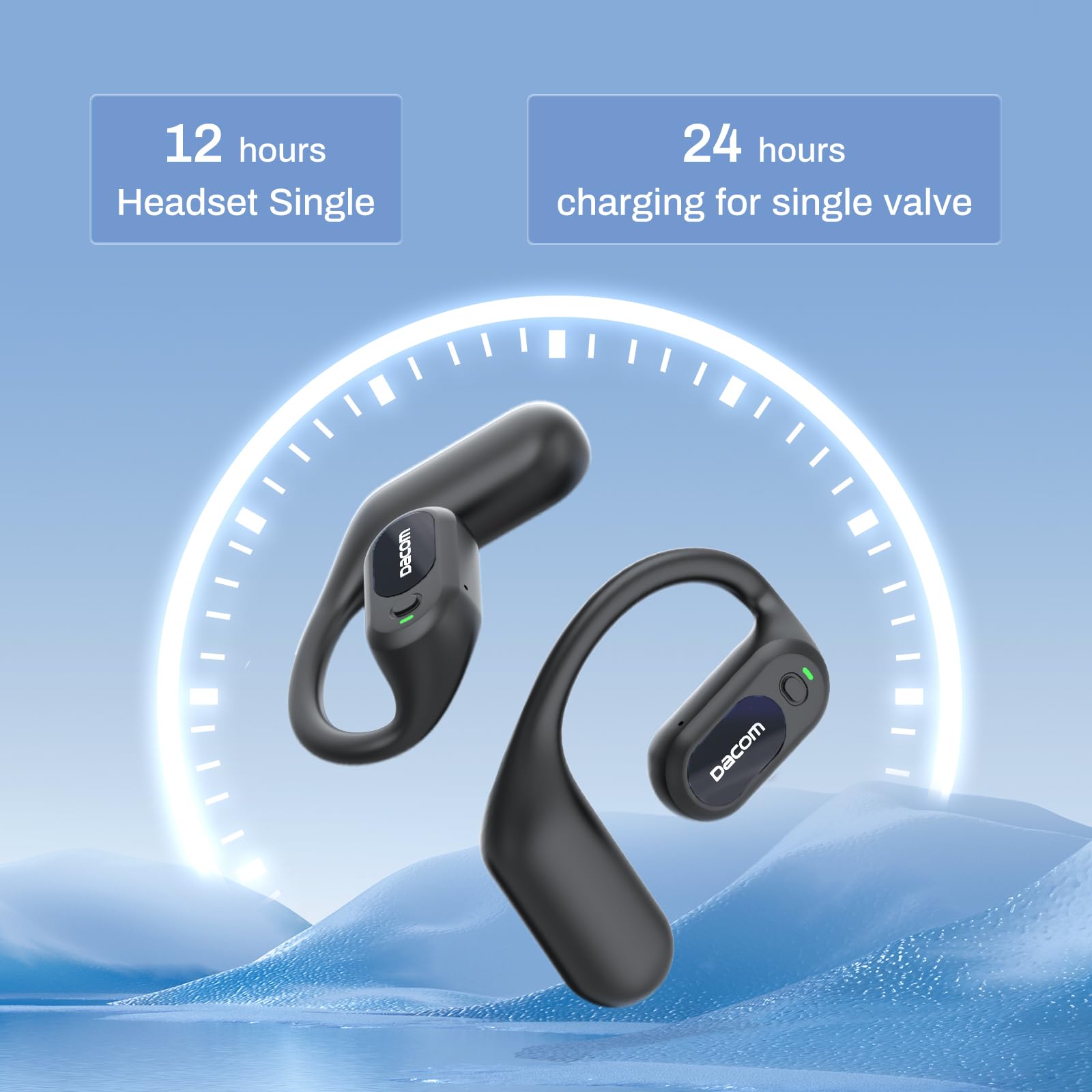 DACOM Open Ear Headphones,[MFi Certified] True Wireless Sport Earbuds ...