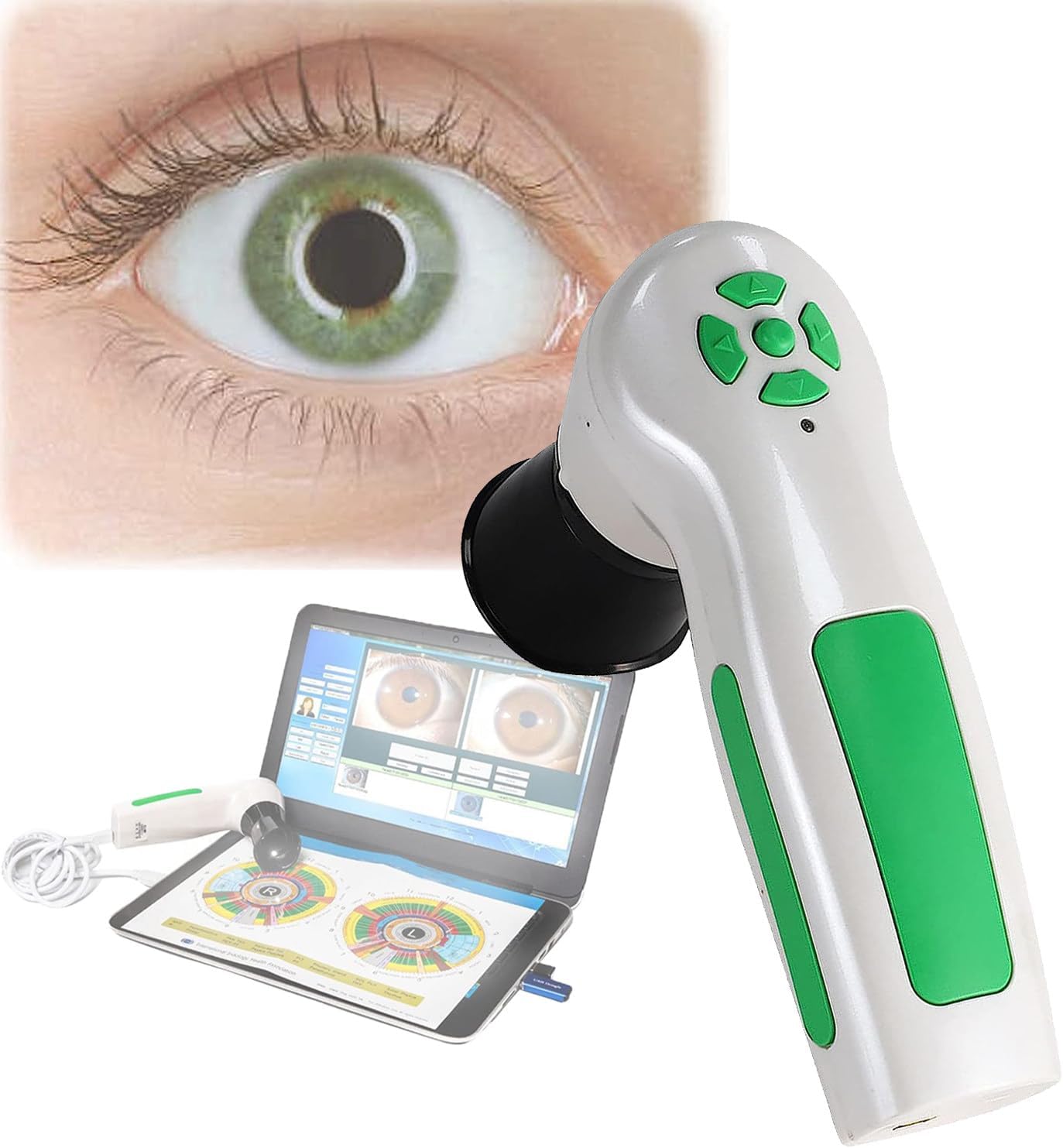 Medical Iridoscope Camera, Iris Analyzer + USB Iridoscope + Iridology ...