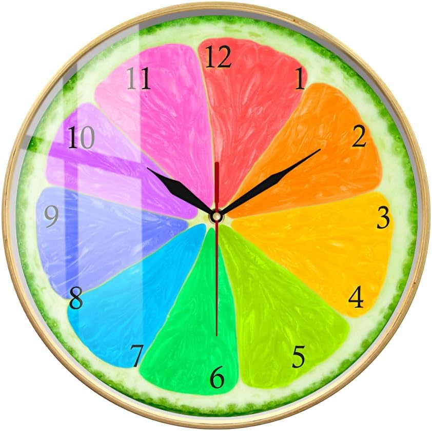 Amazon.com: Timethink 12'' Nine Kinds of Color Fruit Exclusive Wall ...