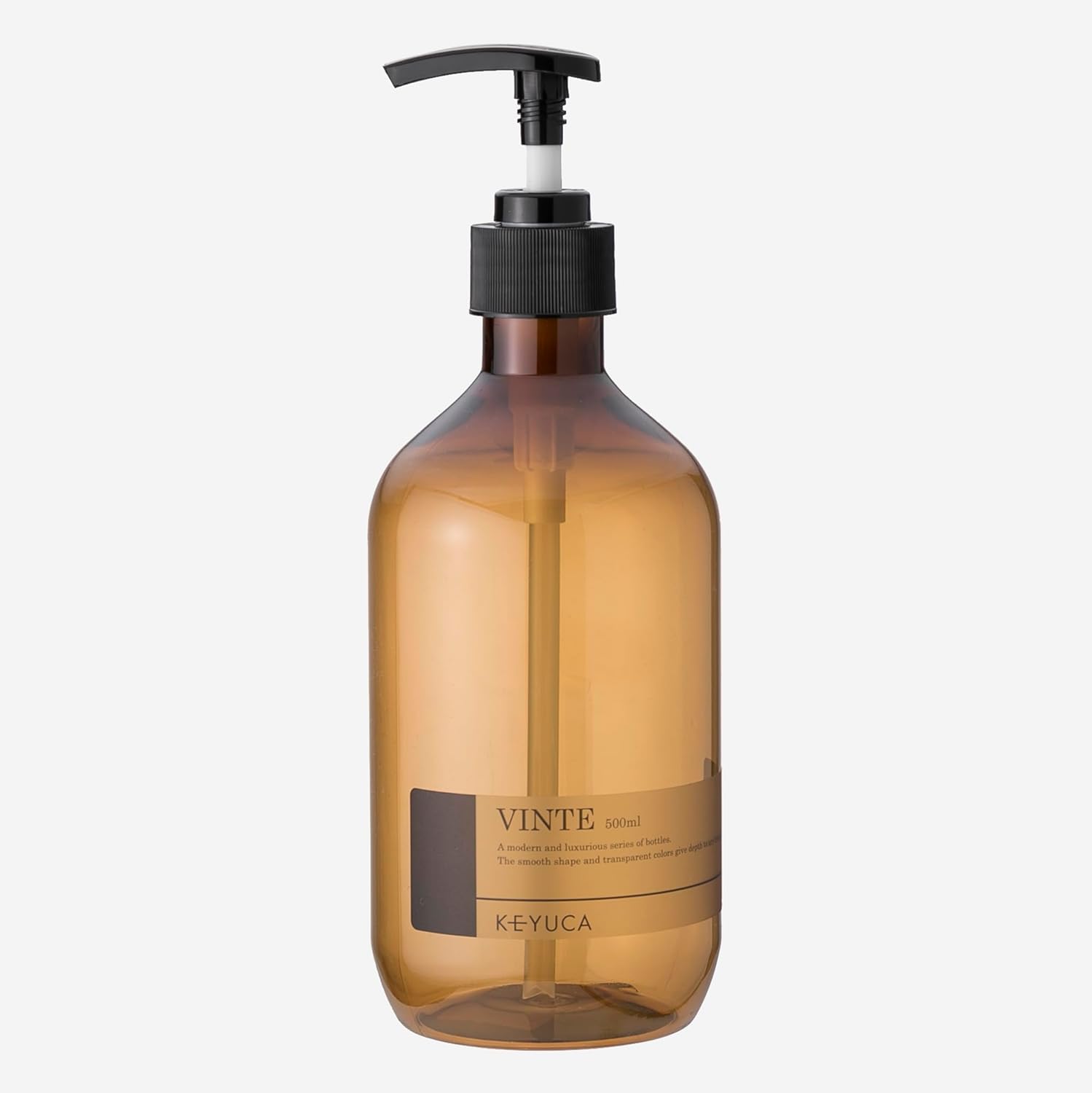 Amazon｜[ケユカ] KEYUCA VINTE ボトル 500ml オレンジ [φ7.5×19cm] ヴィンテージ 大容量 つめかえボトル 詰め替えボトル ディスペンサー シャンプーボトル ...