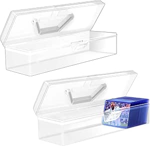 Amazon.com: Ioffersuper 2Pcs Plastic Trading Card Storage Box Deck Card ...