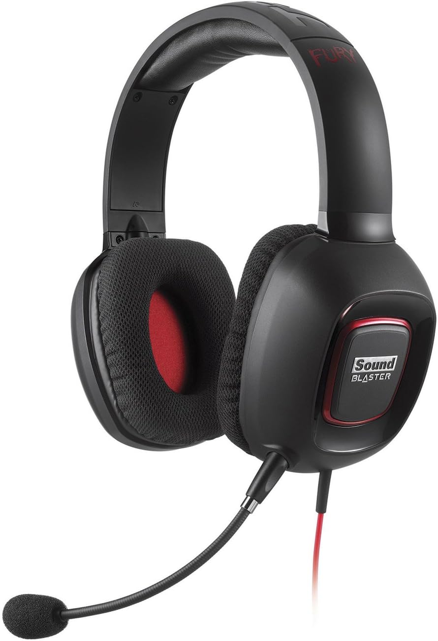 Creative Labs Sound Blaster tactic3D Fury Binaural Head-Band – Headsets ...