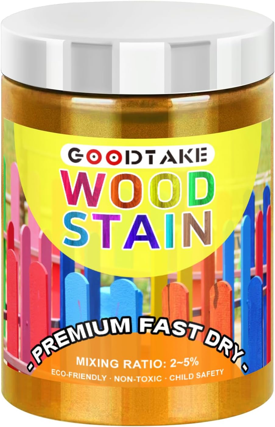 GOODTAKE Orange Wood Stain, Wood Dye Stain Powder That Makes Vibrant ...