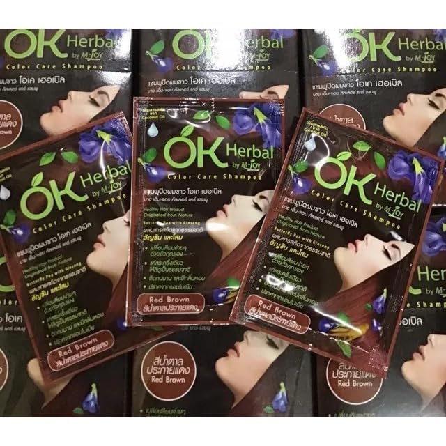 Amazon.com : 5 Packs Hair color change with herbs OK HERBAL Color Care ...