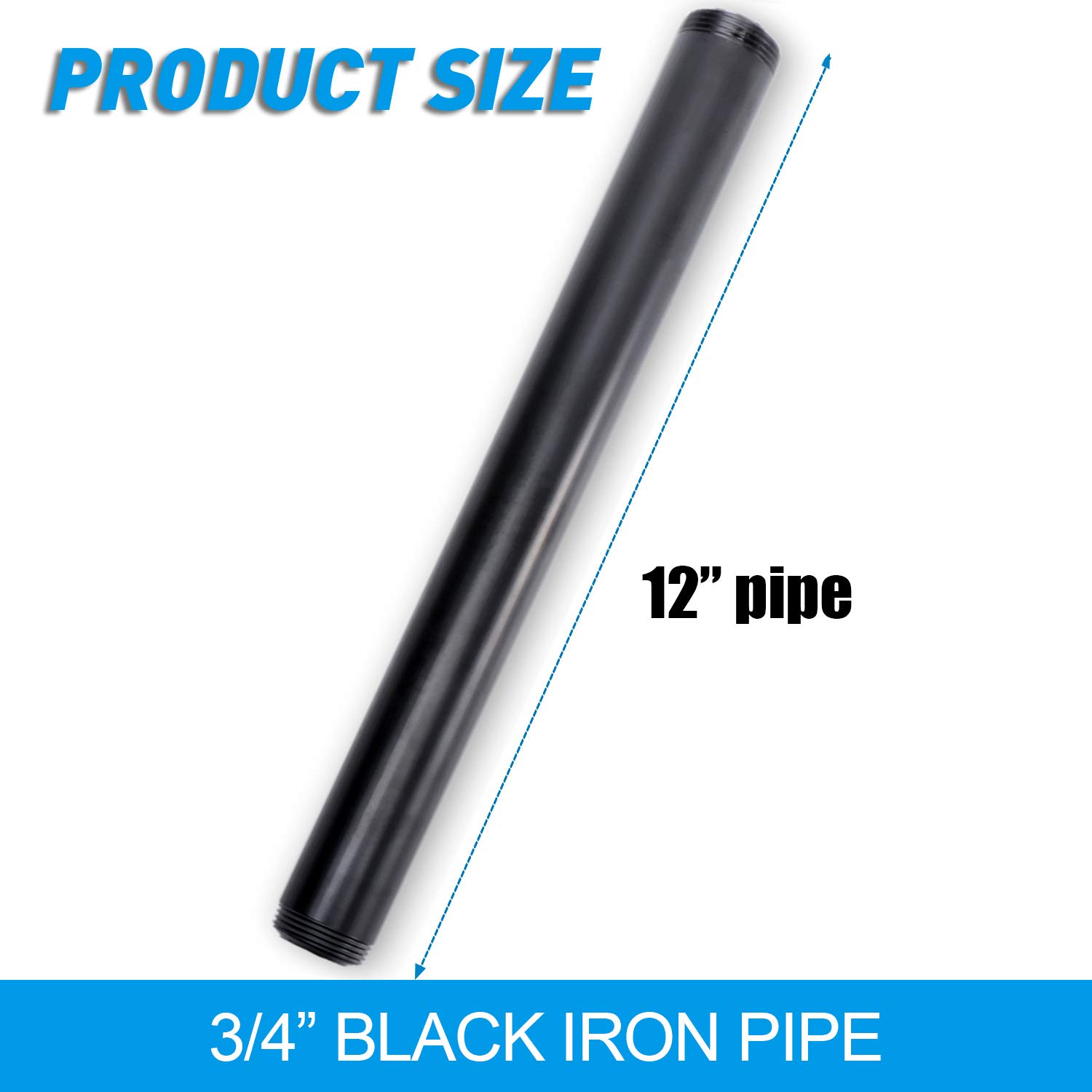 3 4 In Black Iron Pipe