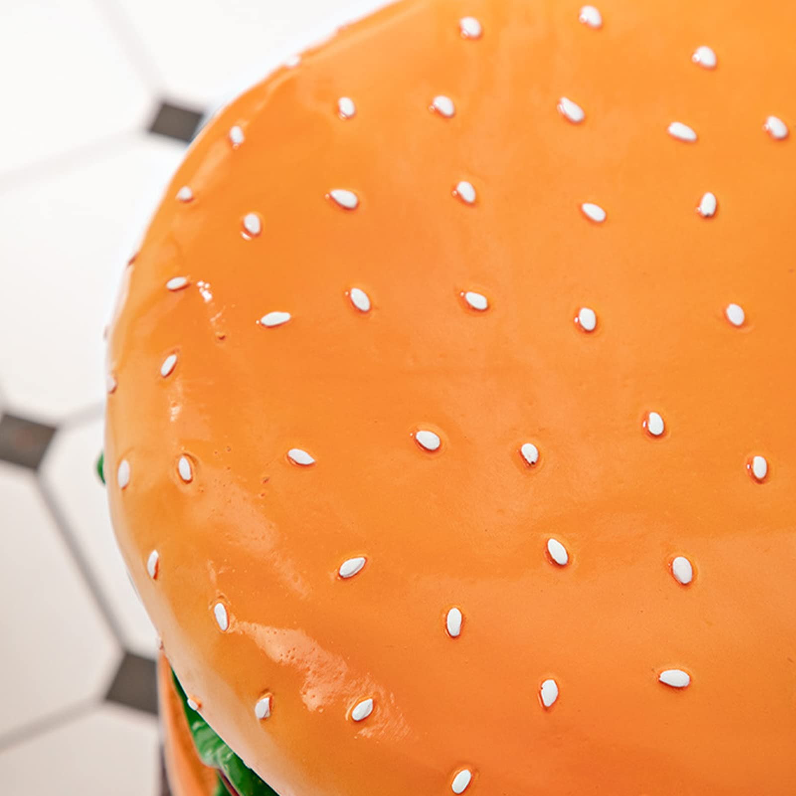 Yosoo Hamburger Stool, Rectangular Stool Cute Stool Bedroom Stool with ...