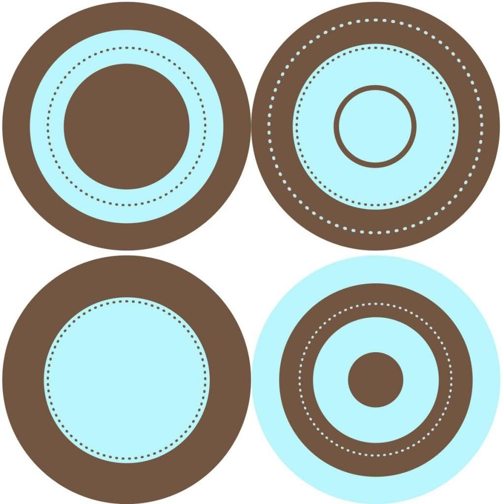 Amazon.com: Blue Set of Four Dots : Home & Kitchen
