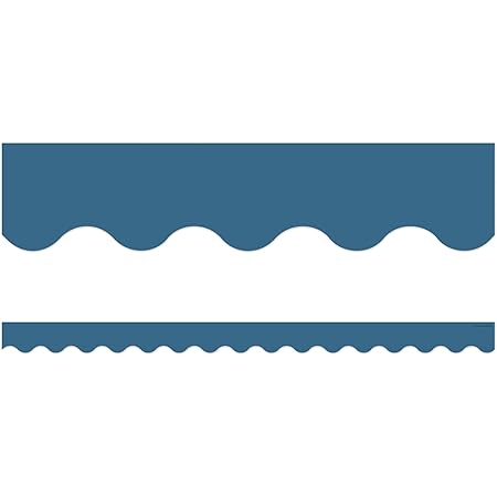 Light Blue Scalloped Border Trim