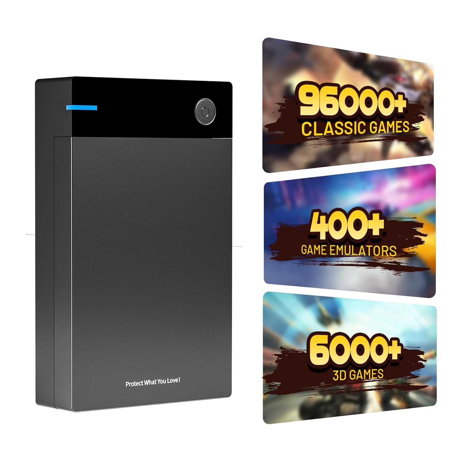 Amazon.com: Kinhank 12TB External HDD Hard Drive, Retro Gaming Hard ...