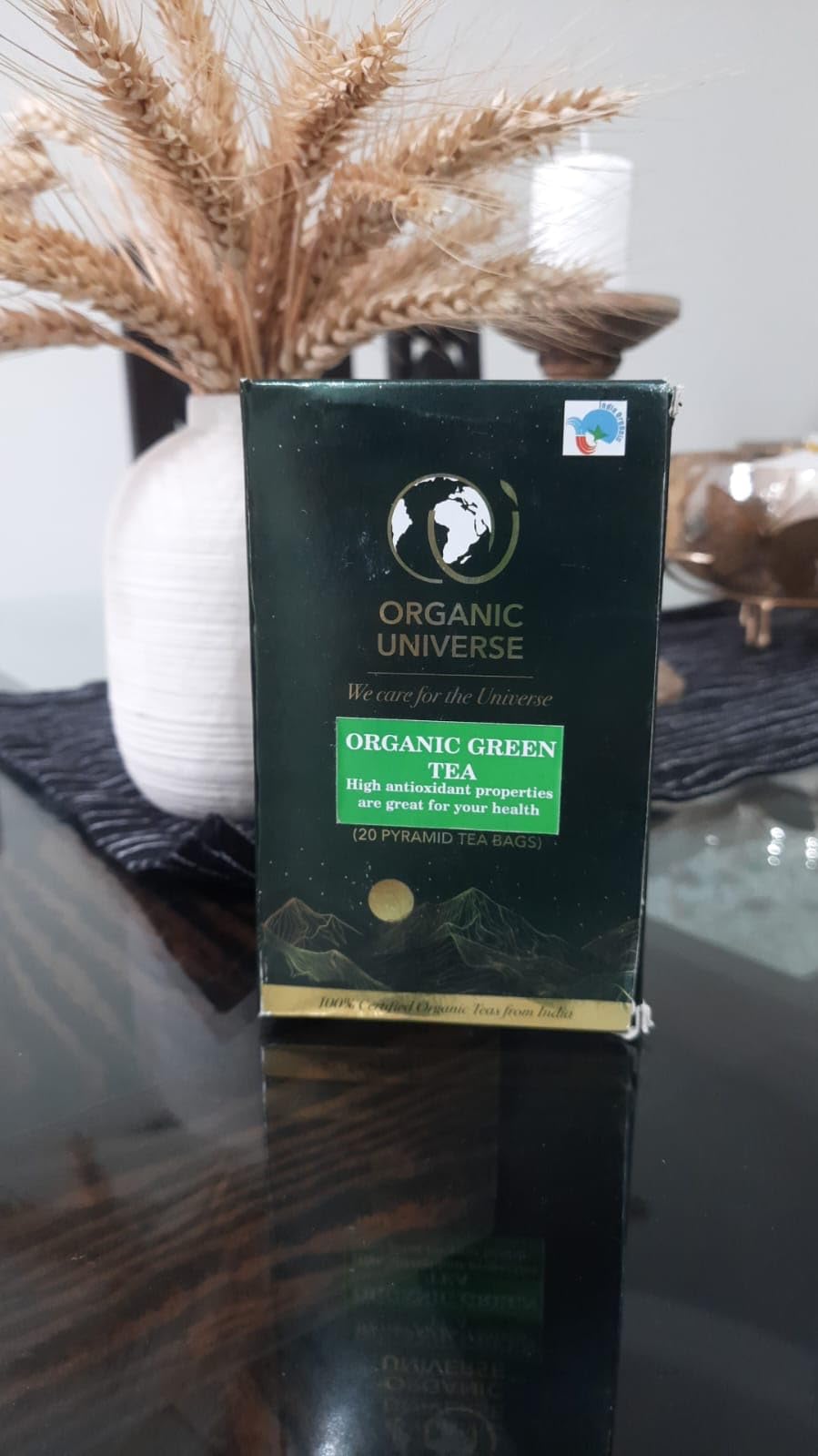 ORGANIC UNIVERSE Green Tea Whole Leaf Tea Combo | Pack of 2, 50 Pyramid ...