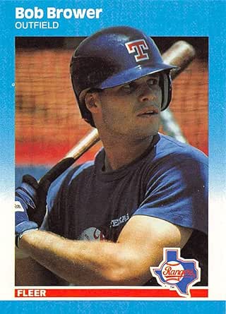 Amazon.com: 1987 Fleer Update Glossy #U-10 Bob Brower Texas Rangers ...