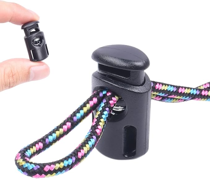 Amazon.com: 10 Pack Plastic Spring Cord Locks for Paracord Replacement ...