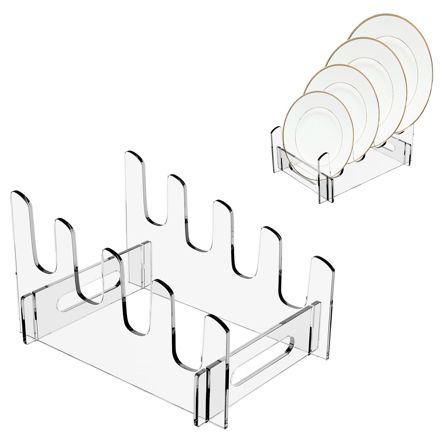 Amazon.com: Boloyo Acrylic Plate Display Stand,Clear Dish Display Easel ...