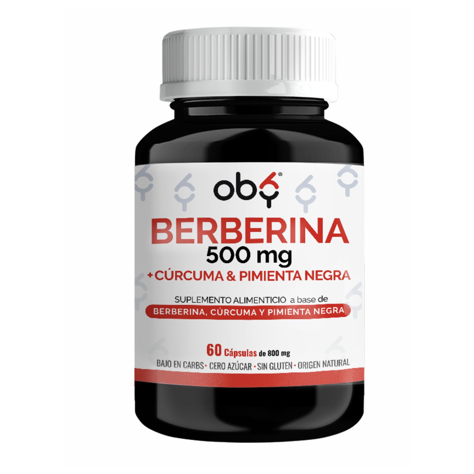 Berberina HCl Pura 60 caps Potenciada con Piperina y Cúrcuma ...