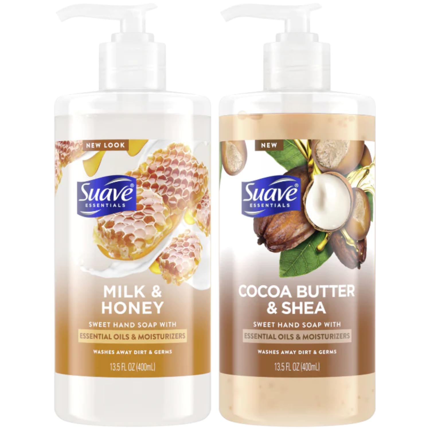Amazon.com : Suave Hand Soap, Milk & Honey + Cocoa Butter Shea Variety ...