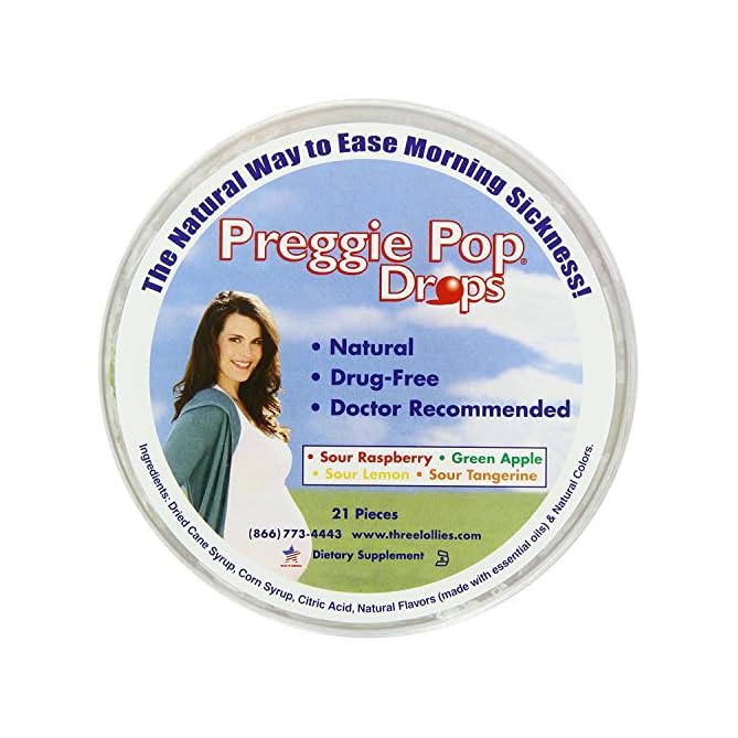 Preggie Pop Drops | 21 Drops | Morning Sickness & Nausea Relief during ...