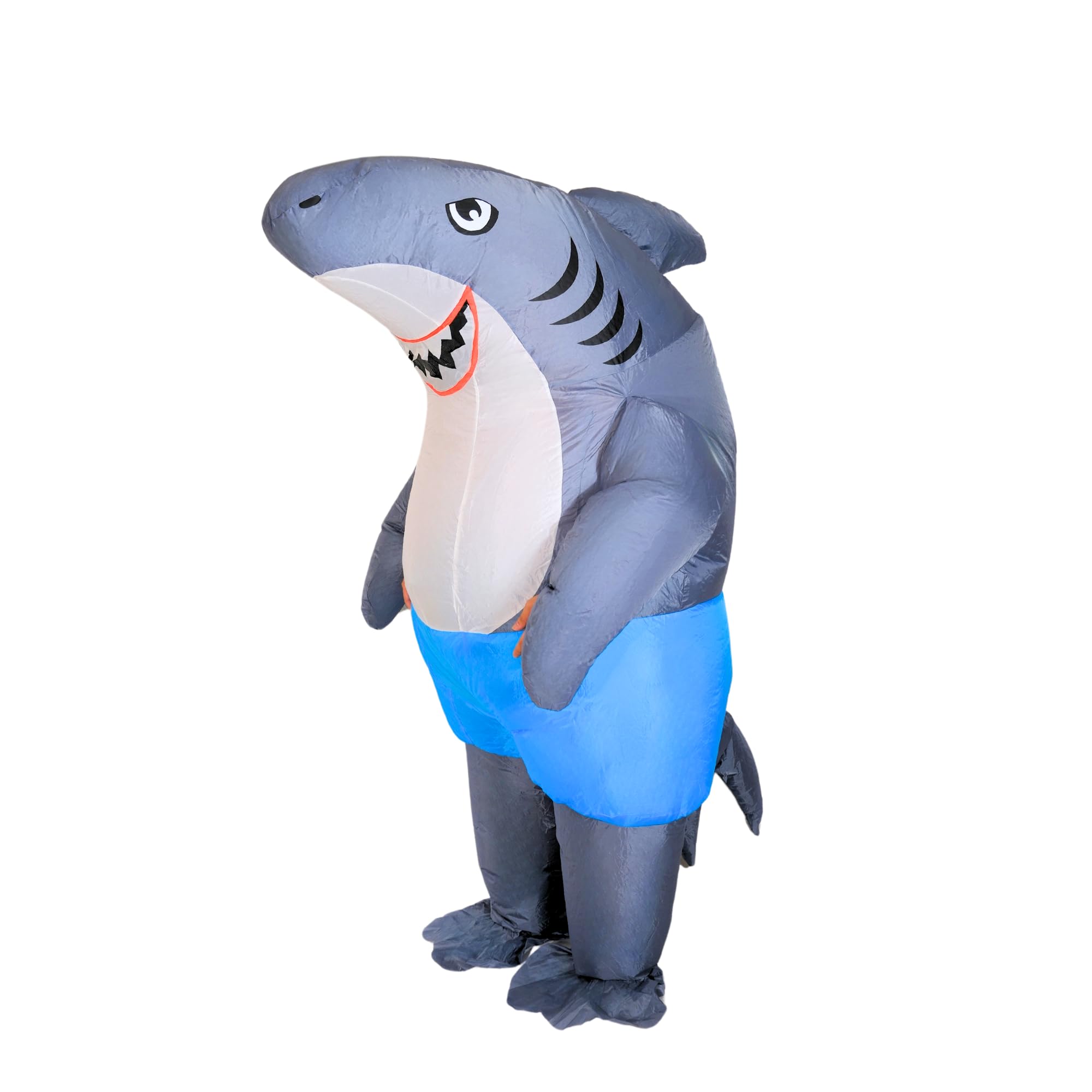 Amazon.com: PTS Inflatable Costume Adult, Blow Up Shark Costume for ...