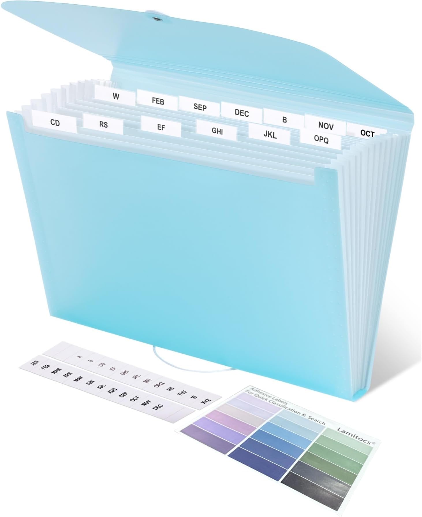 Amazon.com : Lamitocs Expanding File Folder A4,13 Pockets File ...