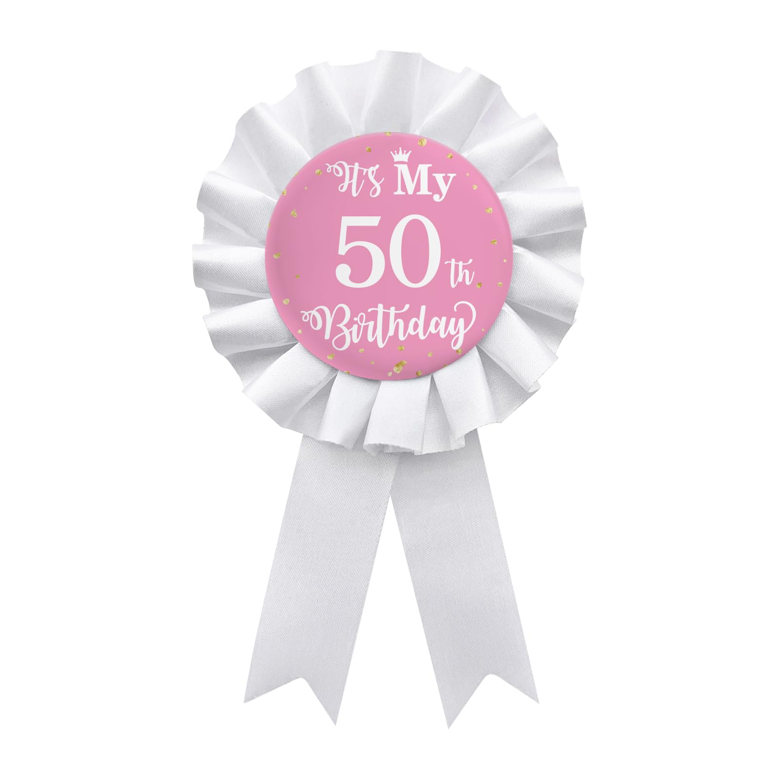 Amazon.com: It's My 50th Birthday Badge Button Pin, Happy 50th Birthday ...