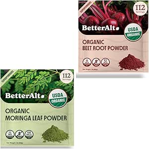 Amazon.com: Better Alt Organic Beet Root Powder & Organic Moringa ...