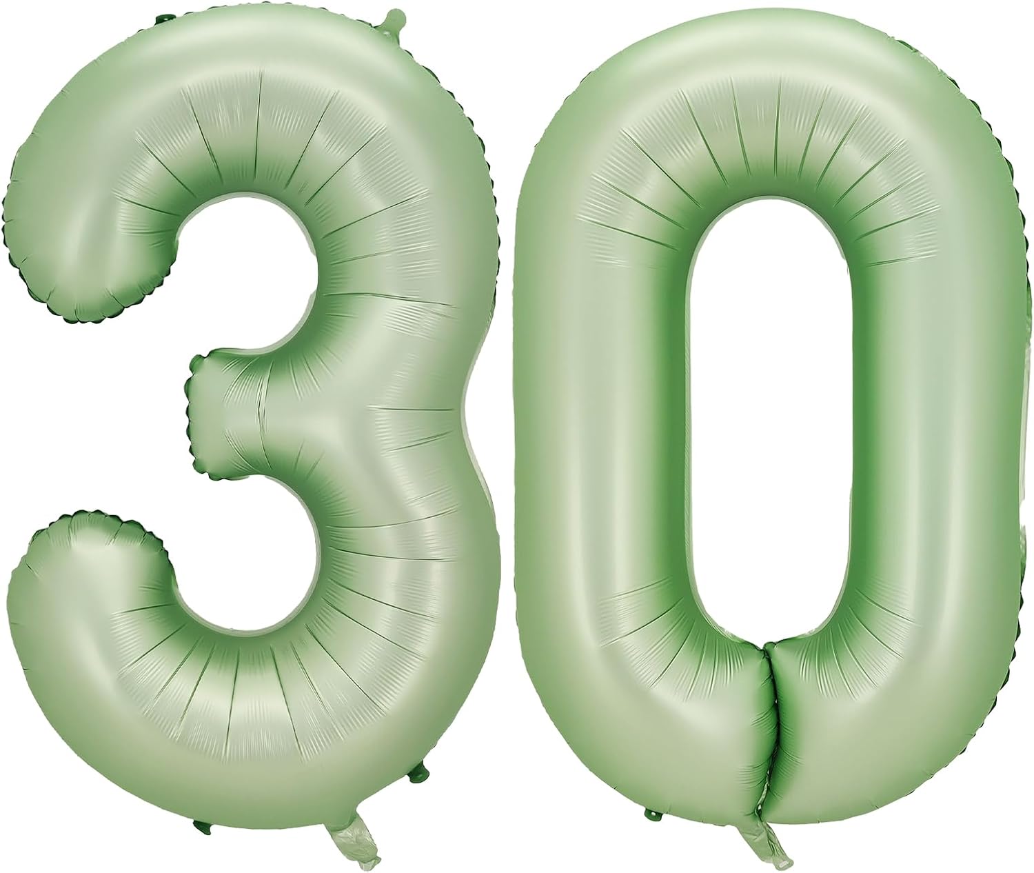 Amazon.com: Giant 30 Balloon Number, GINZU 40Inch Macaron Green 30th ...