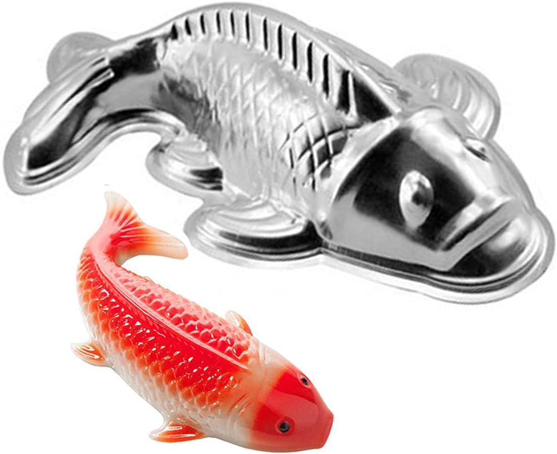 Amazon.com: Fish-shaped cake, koi fish cake mold, 3D aluminum alloy ...