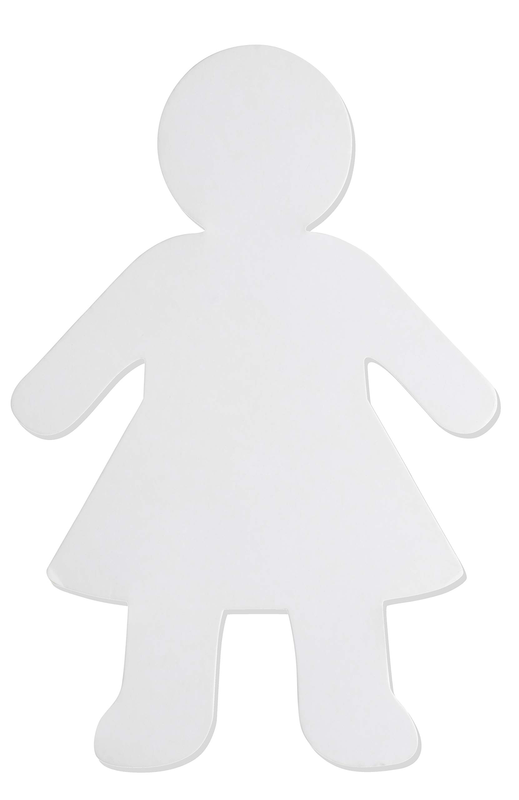 Buy Paper Shapes - 48-Pack Blank Paper Cutouts, Kid Shaped Papers, Kids ...