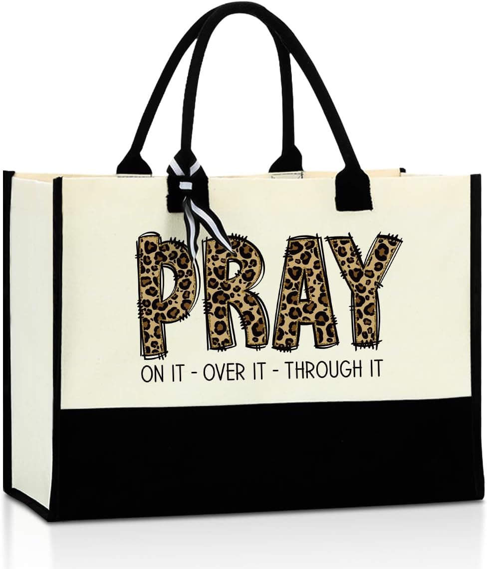 Amazon.com: Huhumy 4 Pcs Religious Tote Bags for Women Christian ...