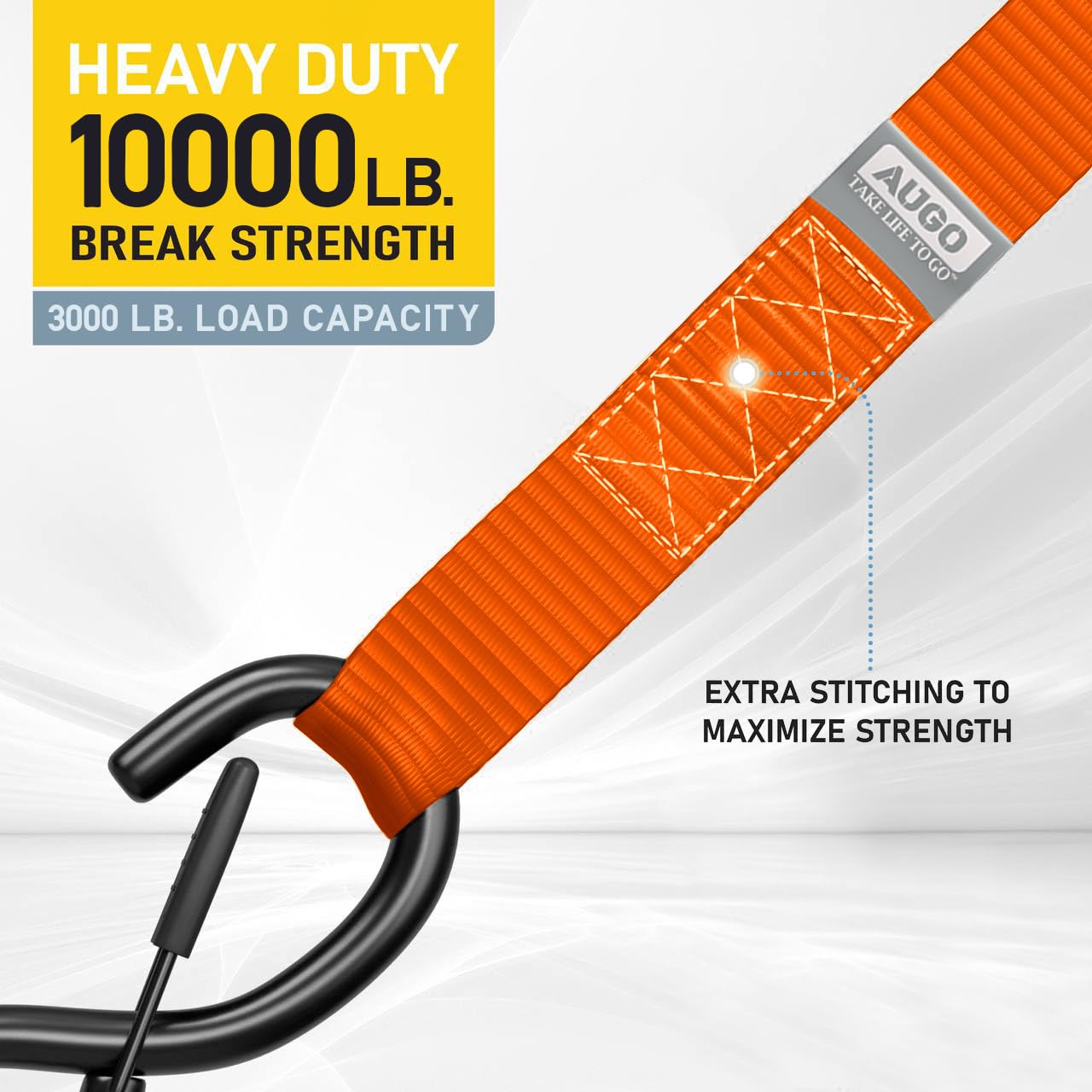 Snapklik.com : AUGO Heavy Duty Soft Loops Pack Of 6-1.5 X 17 Tie Down ...