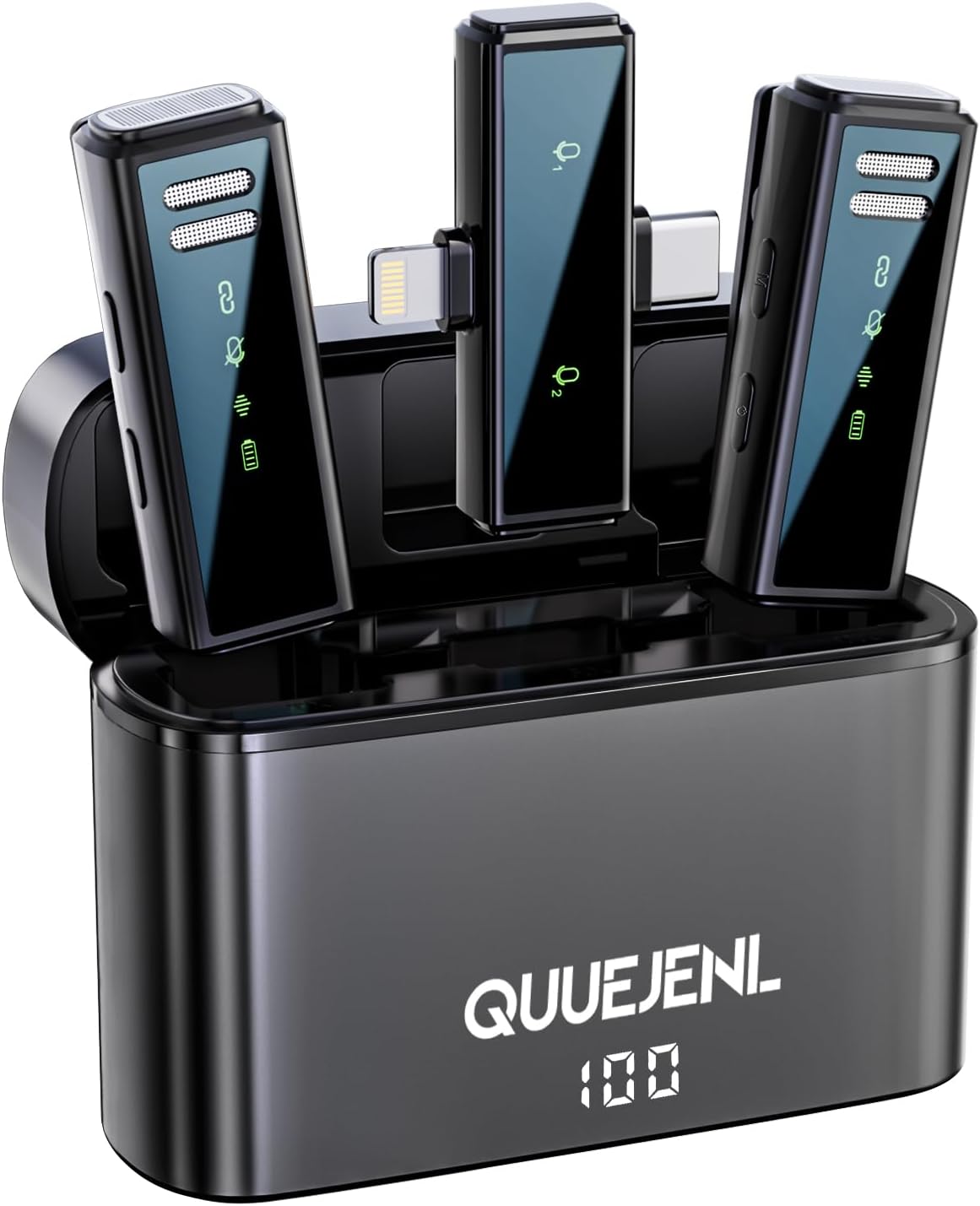 Amazon.com: Quuejenl Wireless Lavalier Microphone with Noise ...