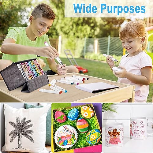 SANJOKI Art Markers 119 Colors and Colorless blender Alcohol Brush ...