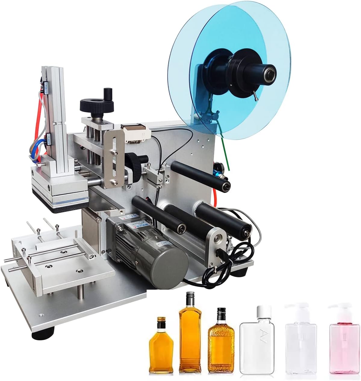 Amazon.com : EQCOTWEA Semi-Auto Flat Bottle Labeling Machine Pneumatic ...