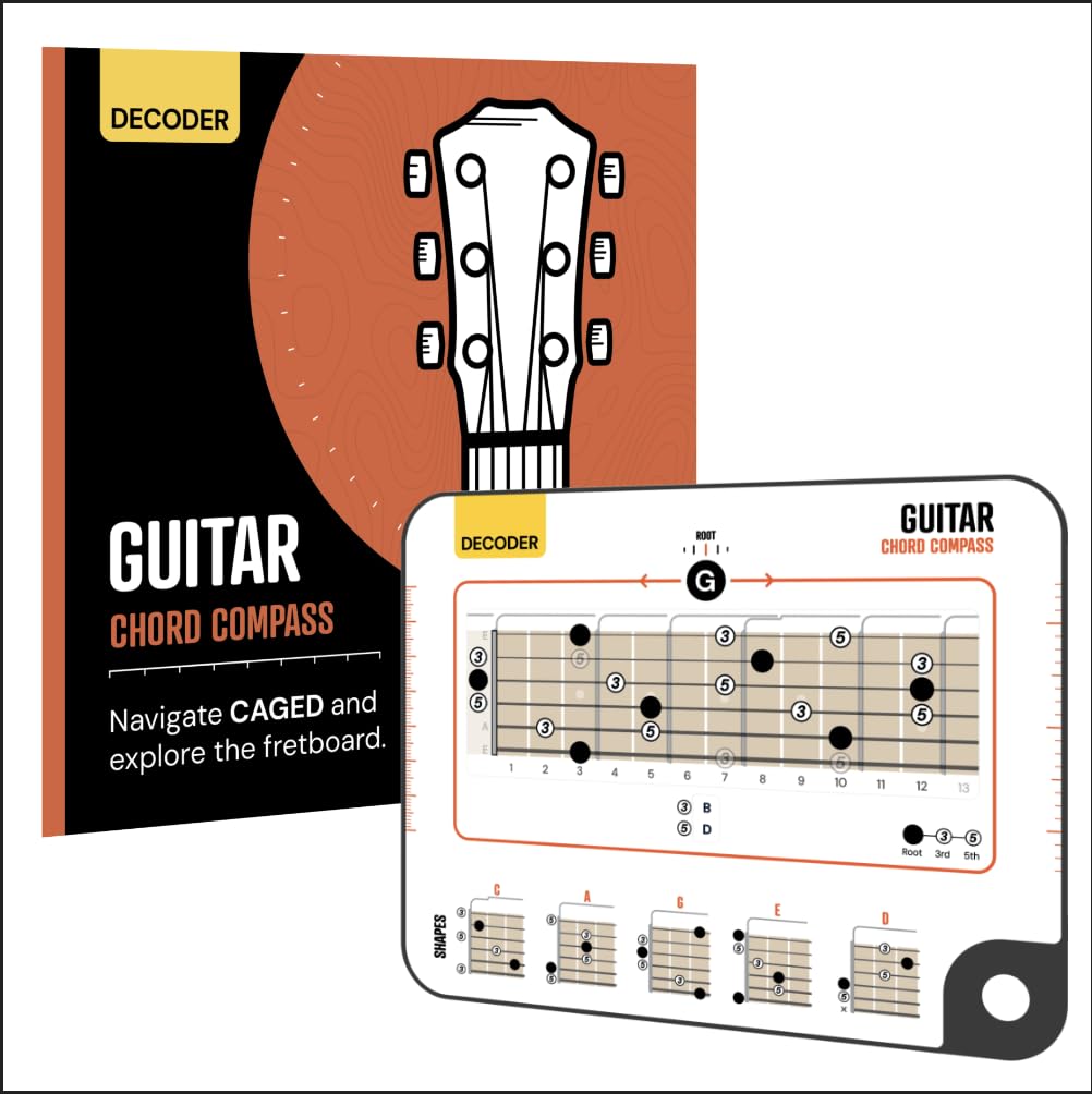 Buy Guitar Chord Book & Tool - Chord Compass - Understand CAGED System ...