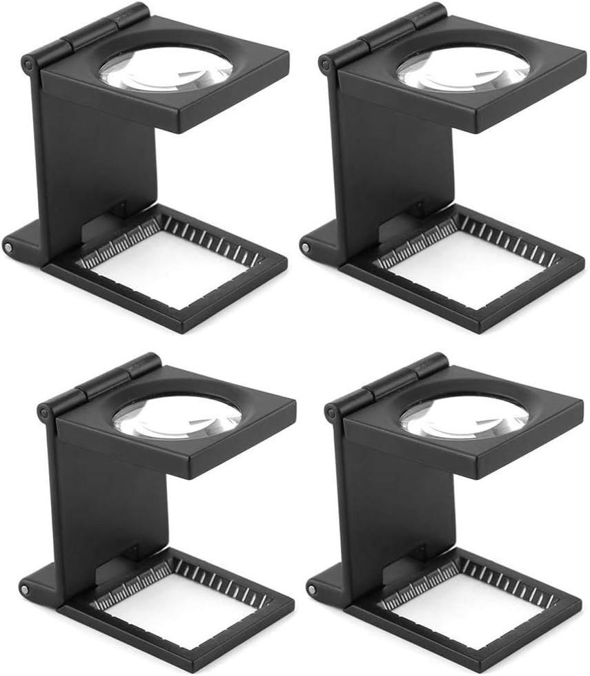 Amazon.com: Rongon Three-Folding Magnifying Glass 4Pcs Pocket ...