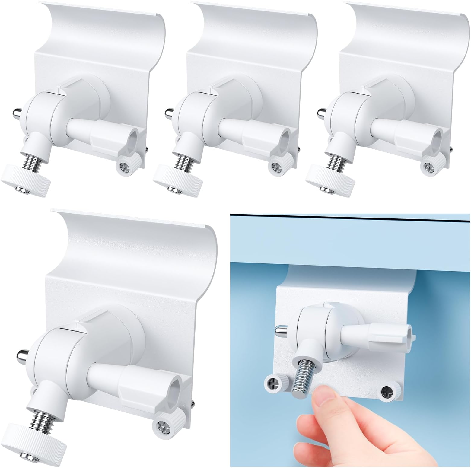 Amazon.com: Saysurey 4 Pcs Vinyl Siding Clips Hanger Hooks for Mounting ...