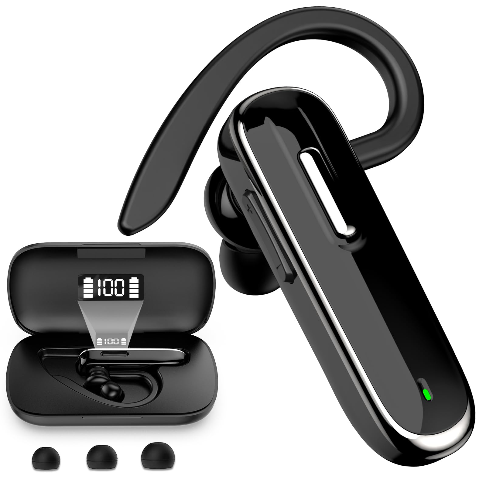 Amazon.com: munash Bluetooth Headset, Wireless Bluetooth Earpiece with ...