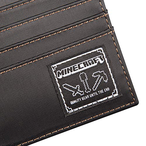 JINX Minecraft Dirt Block Nylon Bi-Fold Wallet, Multi-Colored, - Want ...