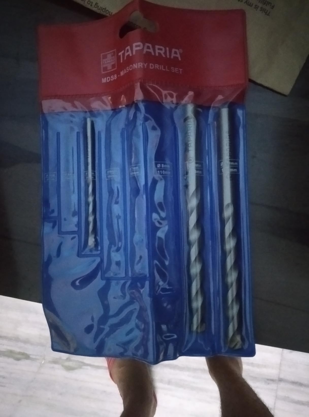 Taparia 8 Pc Parallel Masonary Drill Bit Set - 3Mm,4Mm,5Mm,6Mm,7Mm,8Mm ...