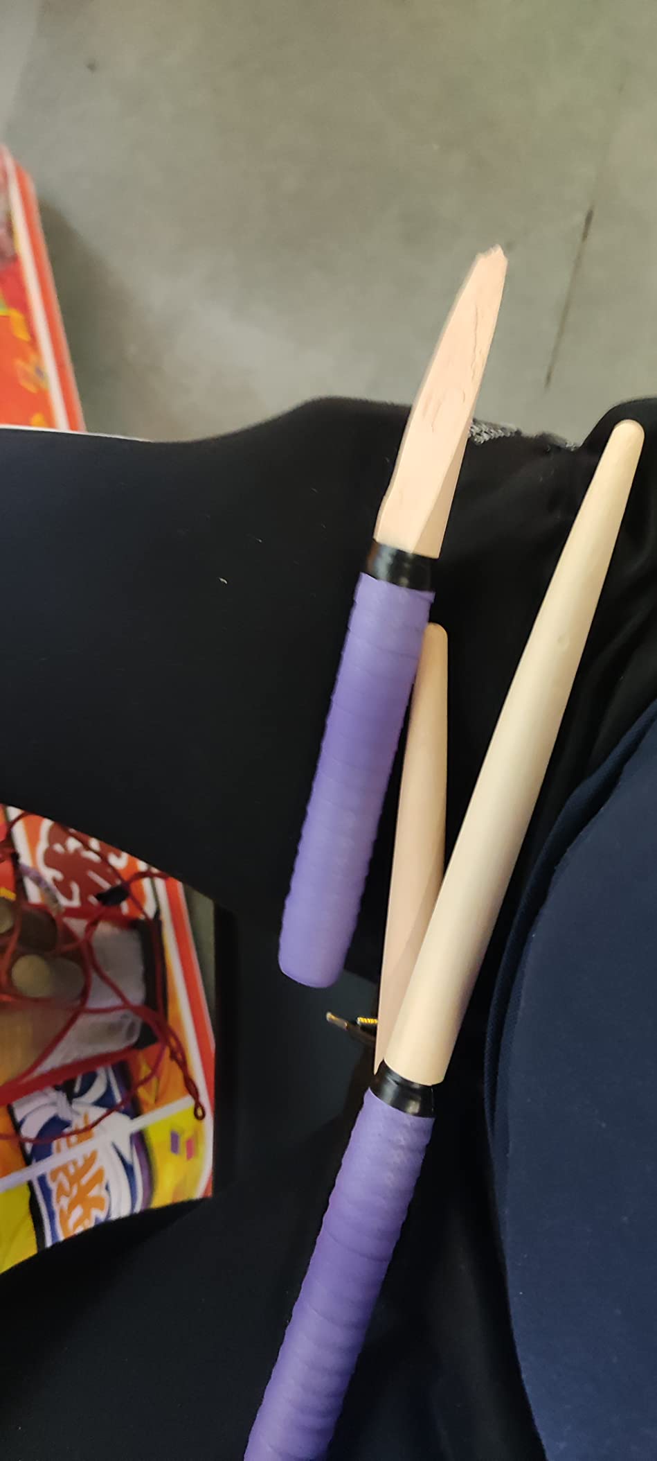 ROSENICE Taiko Drum Sticks 1 Pair Maibachi Taiko Drum Drumsticks Purple ...