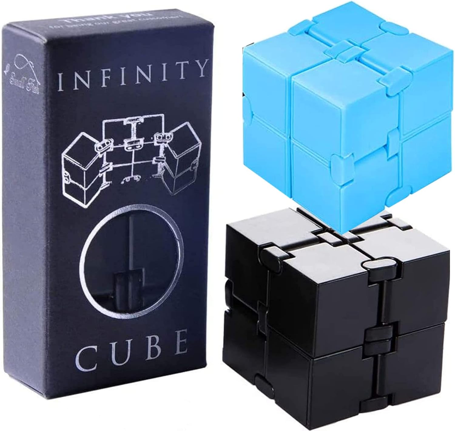 Amazon.com: 2pcs Infinity Cube Sensory Fidget Toy, Cool Mini Gadget ...