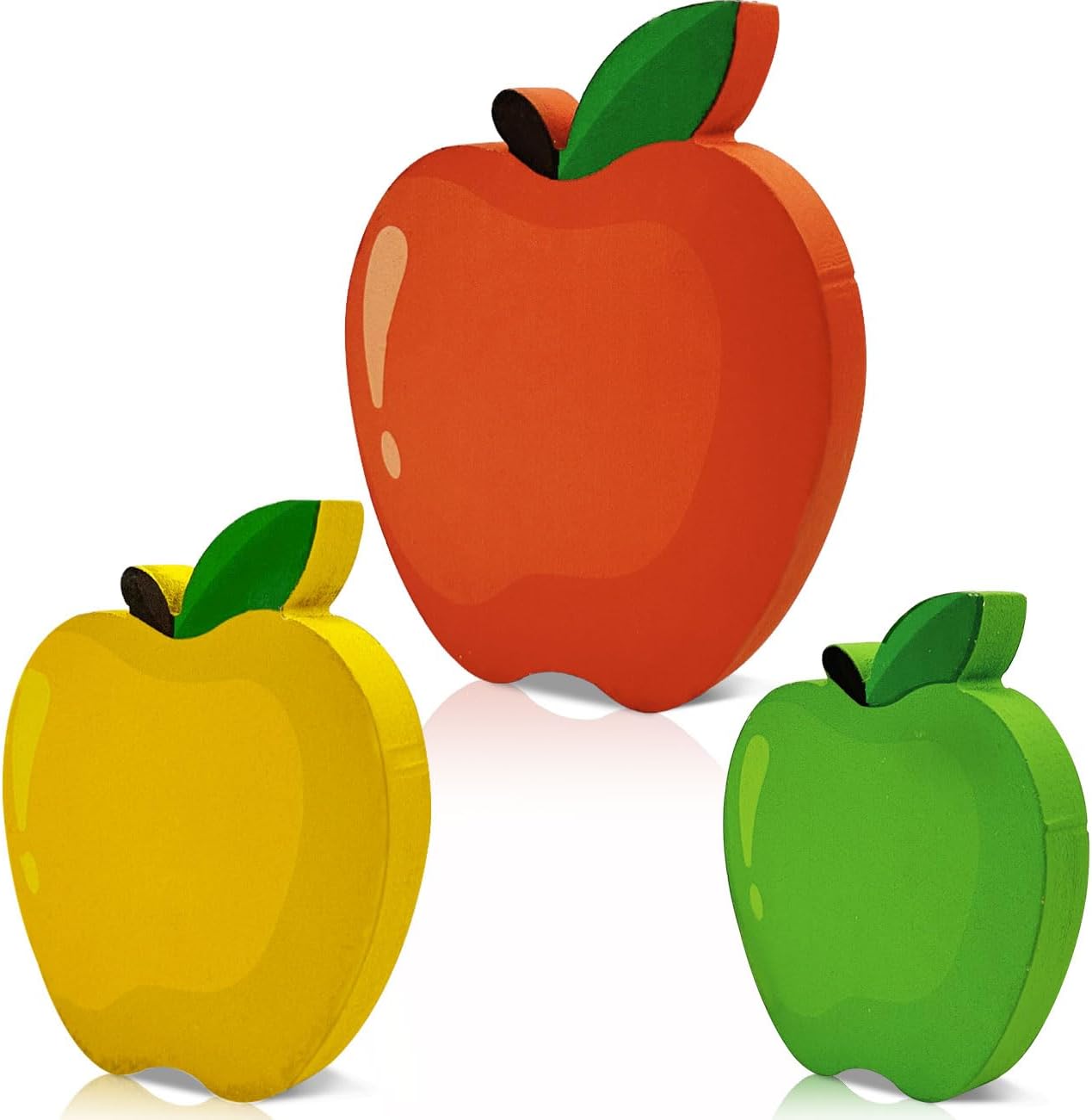 Amazon.com: 3Pcs Back to School Decorations Wooden Signs Apple Double ...