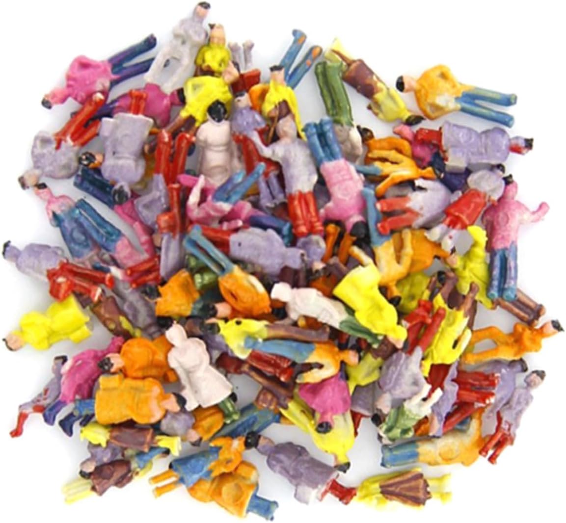 Amazon.com: STOBOK Mini People Figurines 100pcs Mini Figurine Miniature ...