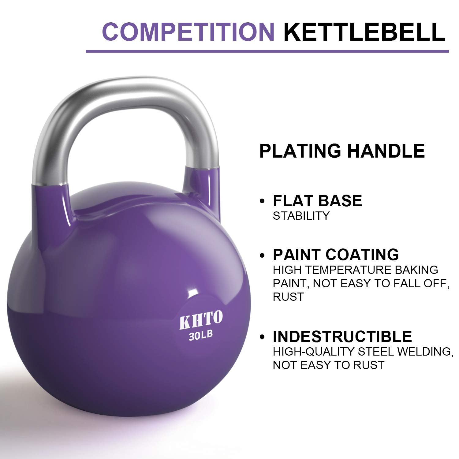 Snapklik.com : KHTO Kettle Bells Competition Kettlebell 30 LB ...