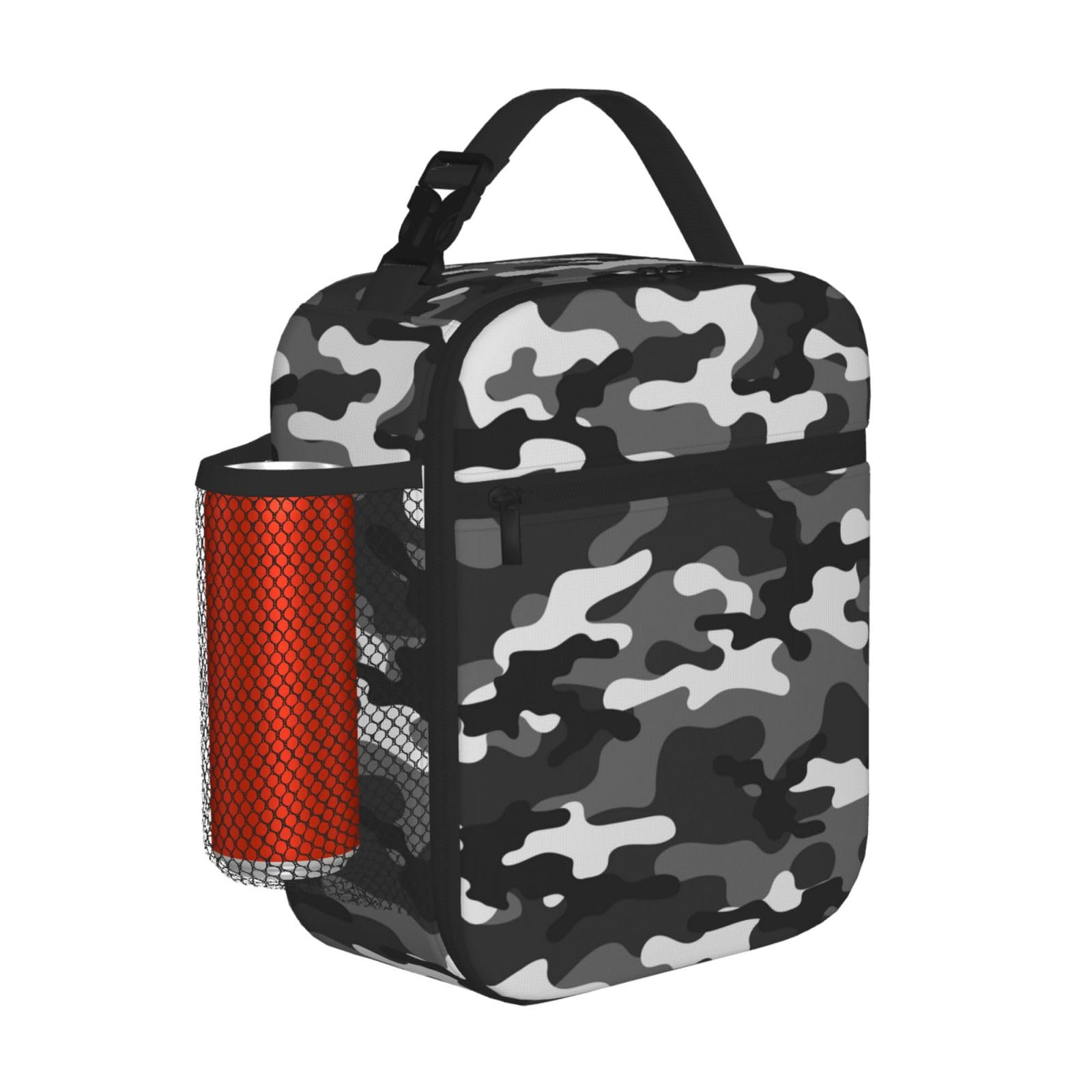 Amazon.com: YANGZHI Black And White Camo Camouflage Lunch Box For ...